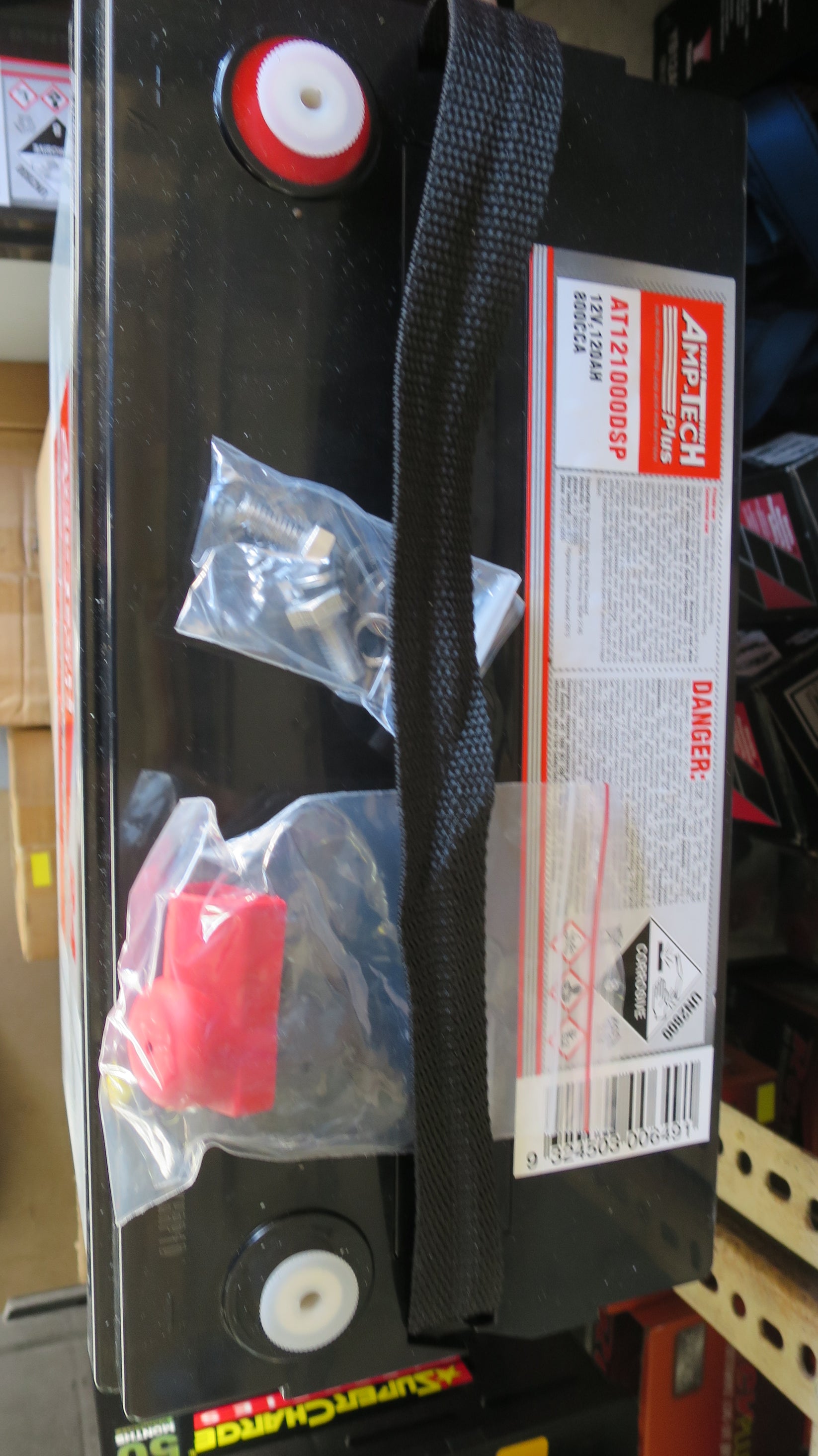 Amptech 120 Amp hour AGM Battery – Wynnum Battery Service